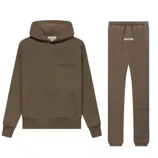 Essentials Fear of God Spring Dark Brown Tracksuit - Essentials Hoodie